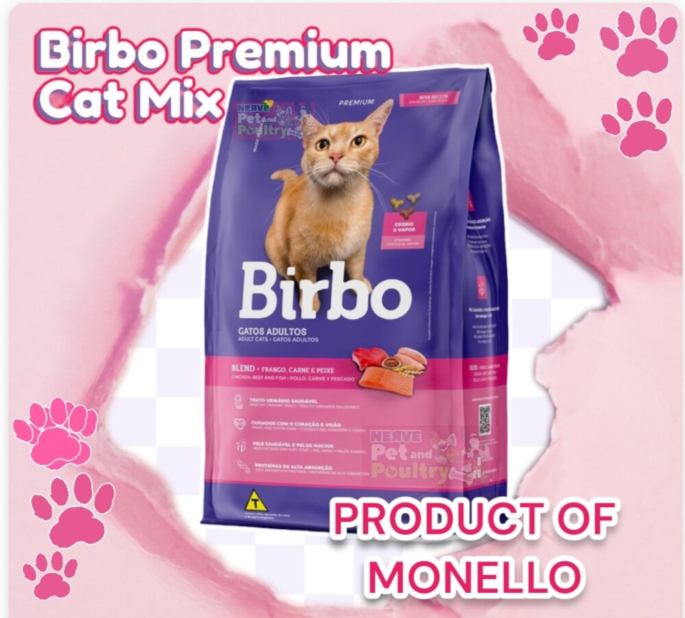 Birbo Premium Cat Mix Urinary By Monello Original Pack ChickenBeefFish ...