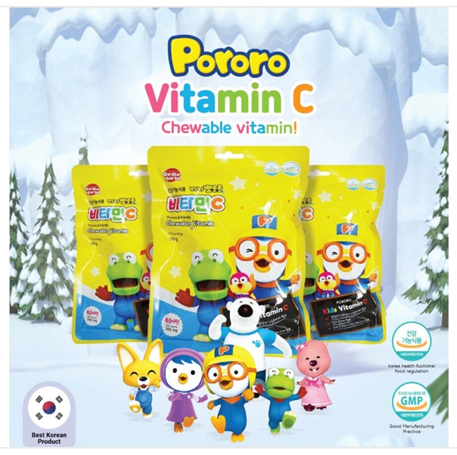 Pororo vitamins Chewable Vitamin C for Kids Pororo Penguin | Lazada PH