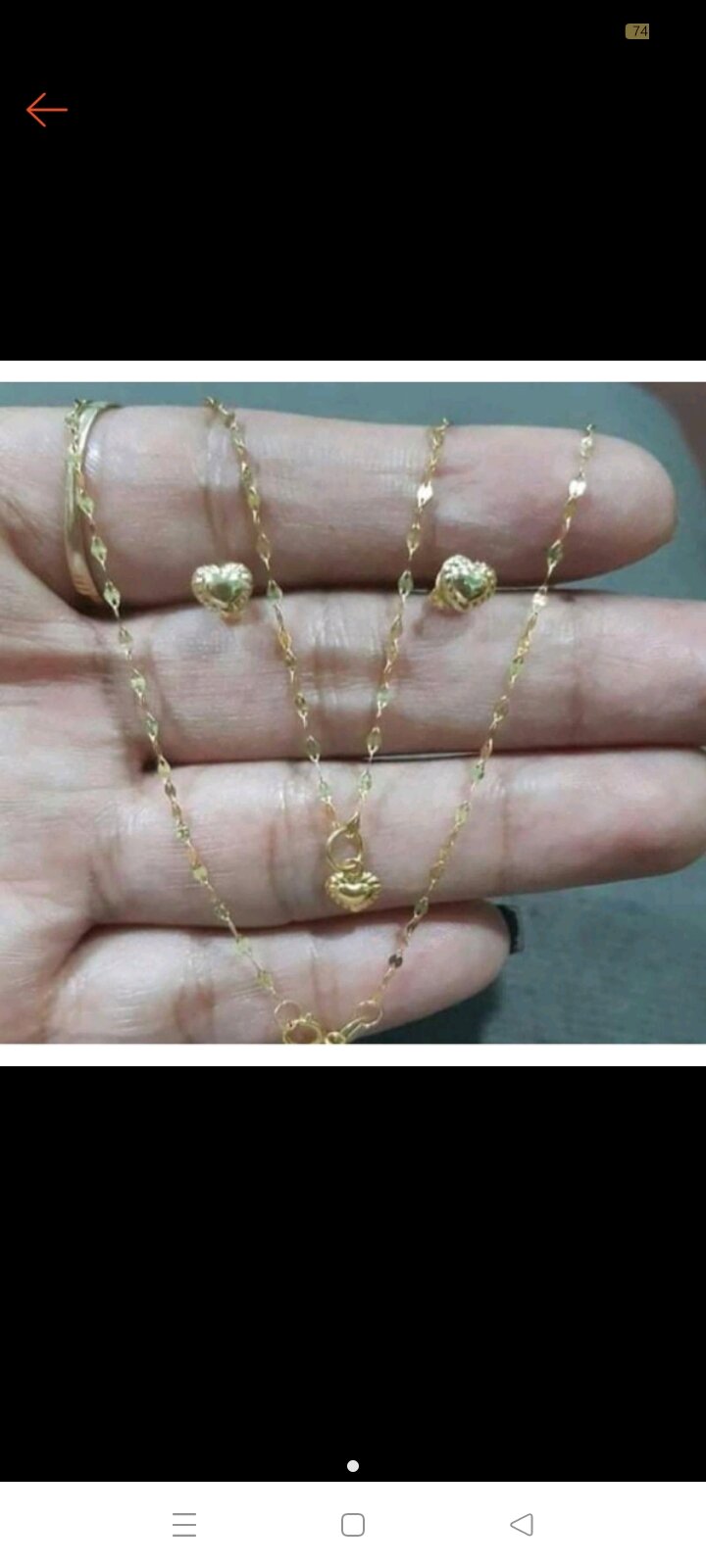 COD 18K GROOVE HEART SET | Lazada PH