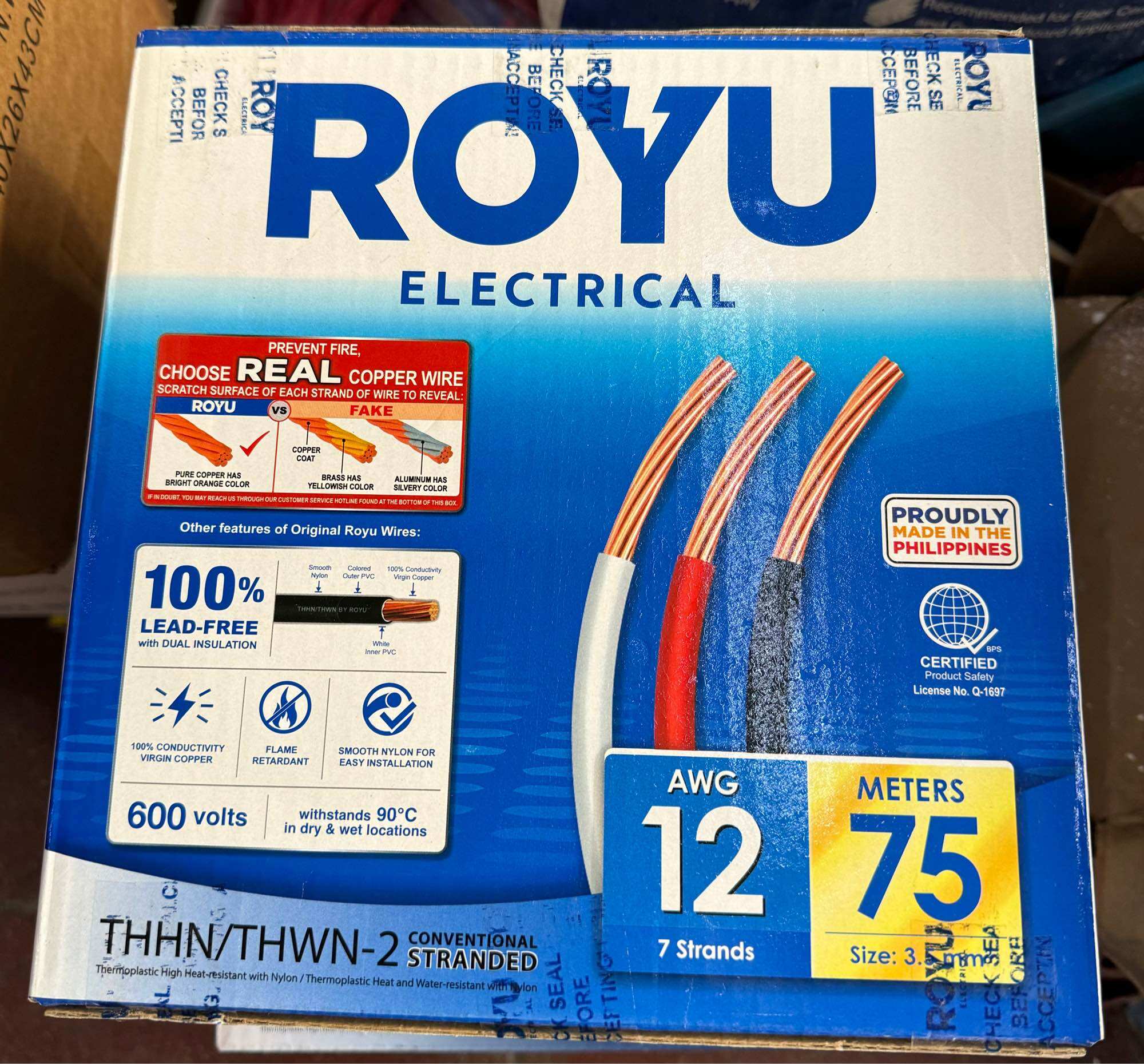 Royu thhn wire 14 75 meters | Lazada PH