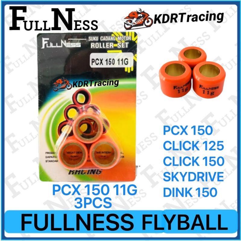 Fullness Flyball Roller Set For PCX 150 CLICK 125 CLICK 150 SKYDRIVE ...