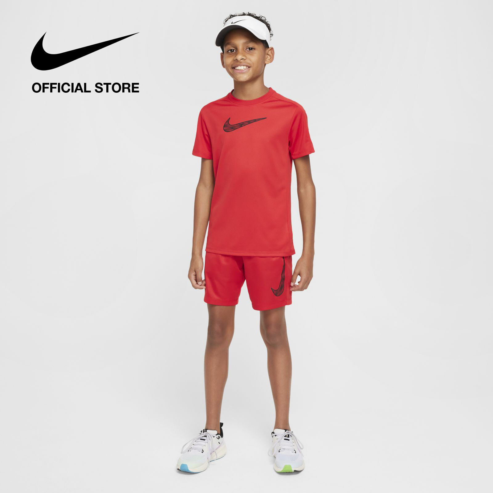 Nike Dri-FIT Kids' Trophy23 Big Kids' Short-Sleeve Top - University Red ...