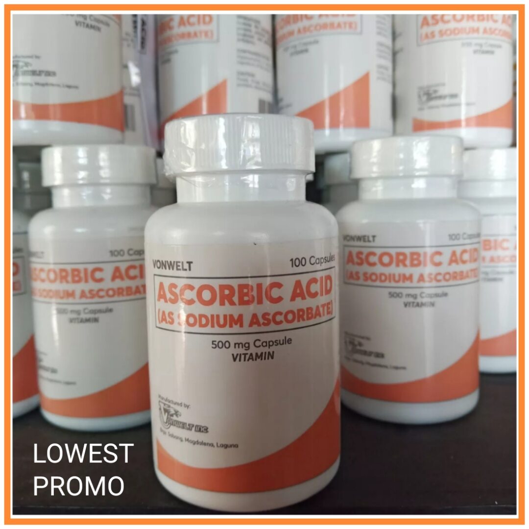 1Bottle Vonwelt ASCORBIC ACID Sodium Ascorbate 100 capsules | Lazada PH