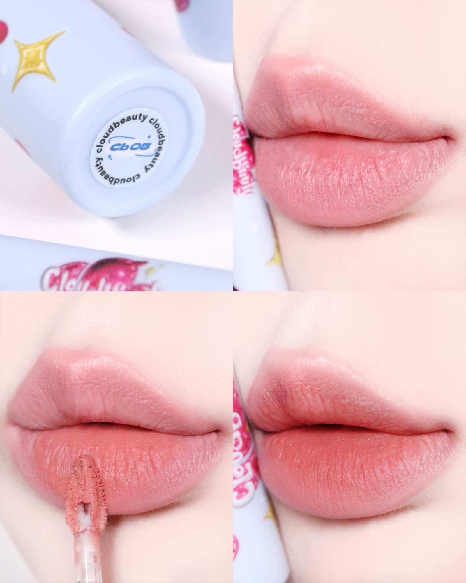 CLOUDBEAUTY Lipmousse & Lip Shadow Set non- drying formula matte soft ...