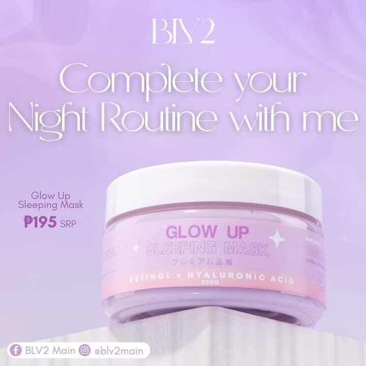 BLV2 Glow Up Sleeping Mask | Ultra Whitening Lotion Bar Soap | Jeju ...