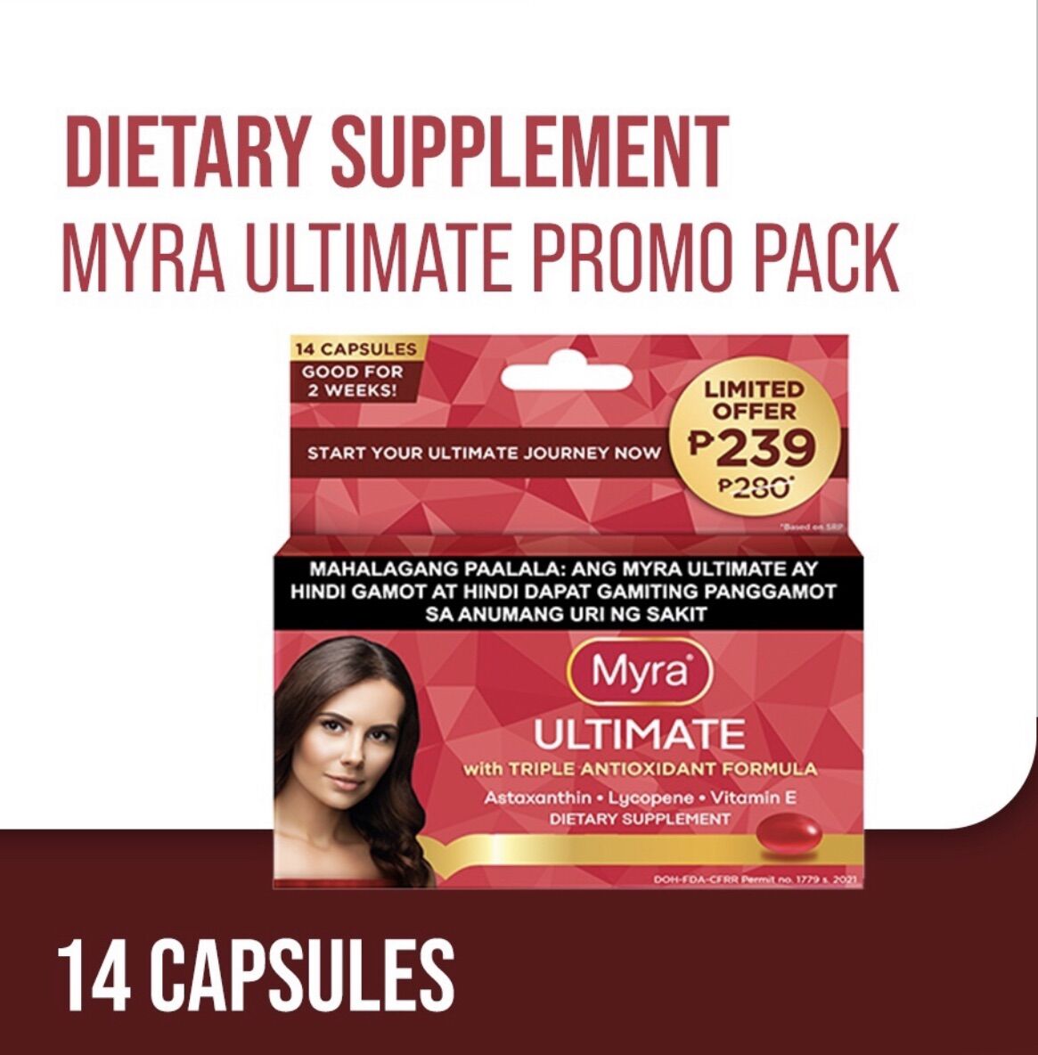 Myra Ultimate a Box of 14s | Lazada PH