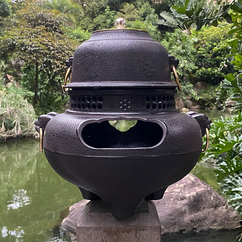 Ghost Surface Air Stove Cast Iron Large Charcoal Stove Japan Iron Water ...