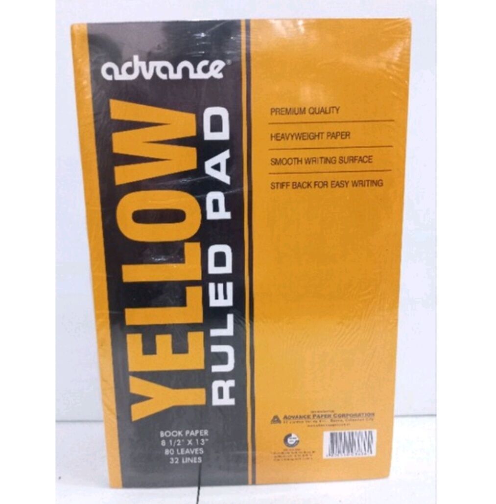 Advance Yellow Pad 10 Pads | Lazada PH