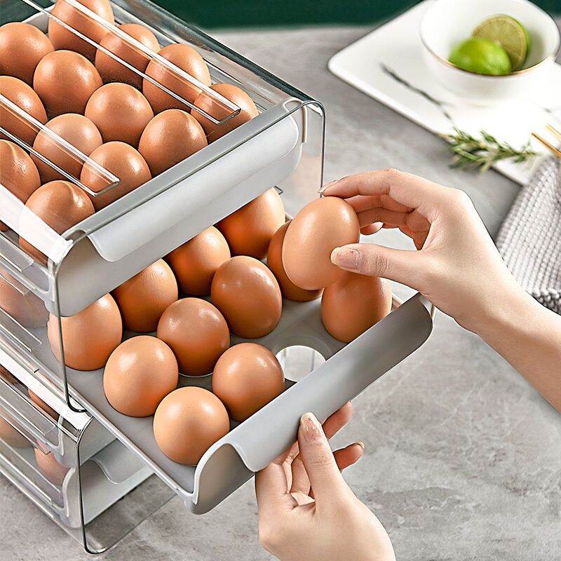 EGG TRAY WITH COVER FRESH EGG STORAGE BOX EGG CONTAINER | Lazada PH