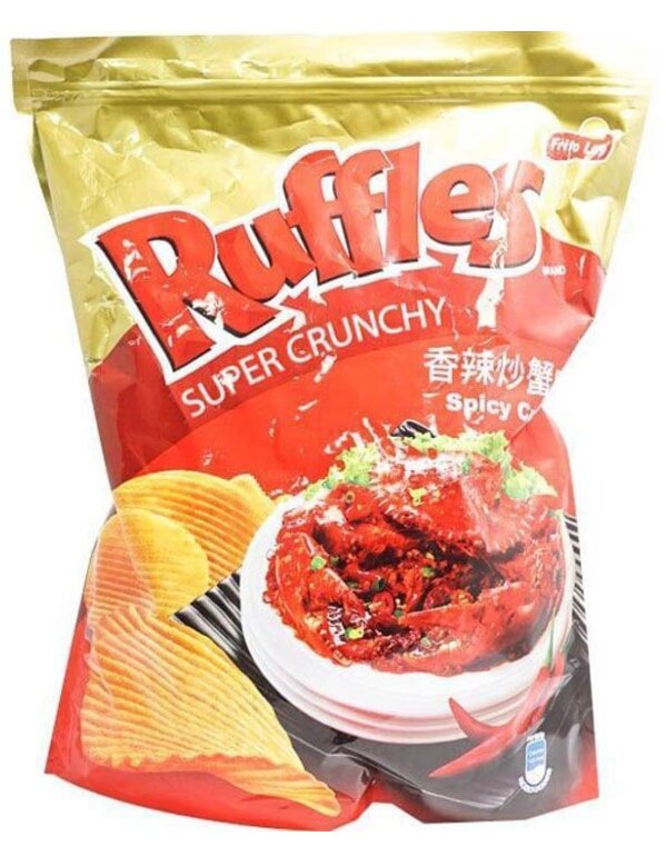 Ruffles Super Crunchy Potato Chips Spicy Crab 500g | Lazada PH