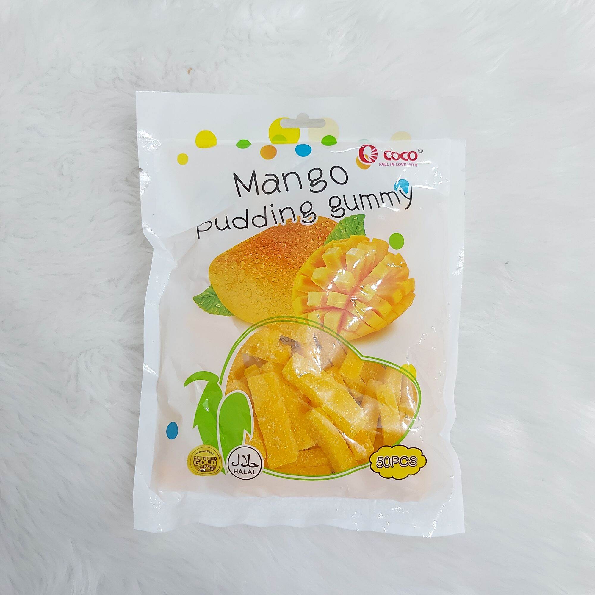 Coco Mango Pudding Gummy Cubes 50pieces | Lazada PH