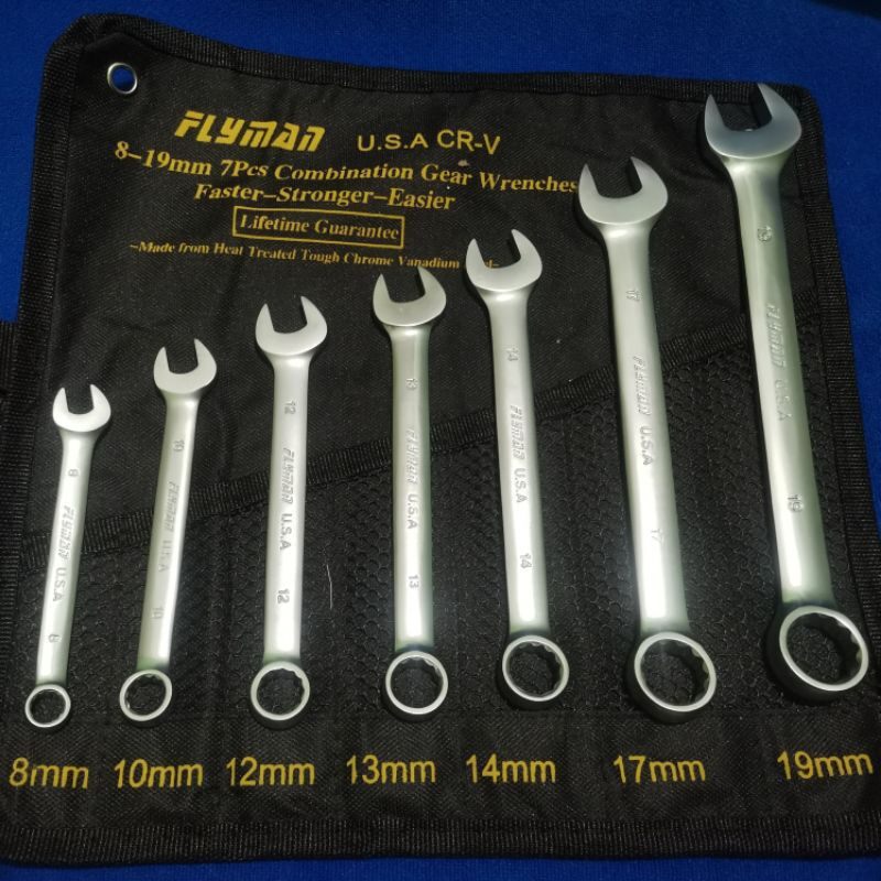 original flyman USA brand 7pcs combination wrench set (8mm-19mm ...