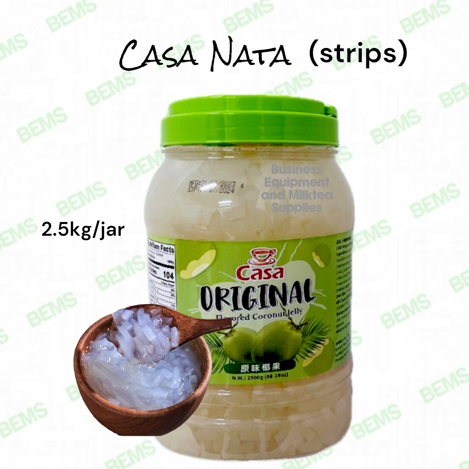 Casa Original Nata de coco 2.5 kg sinkers add ons for milktea | Lazada