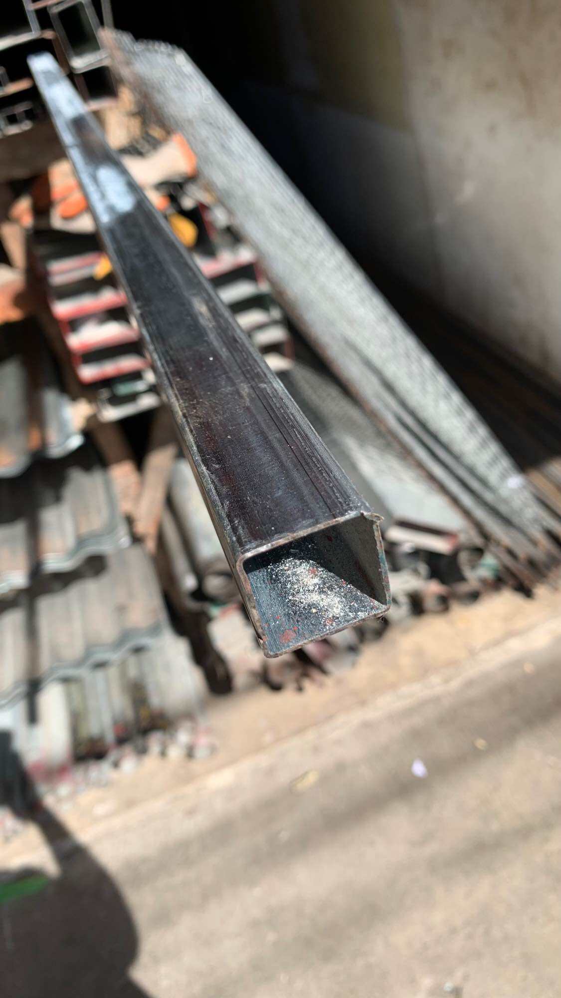 GI steel metal square tube tubular 1x1 per foot | Lazada PH