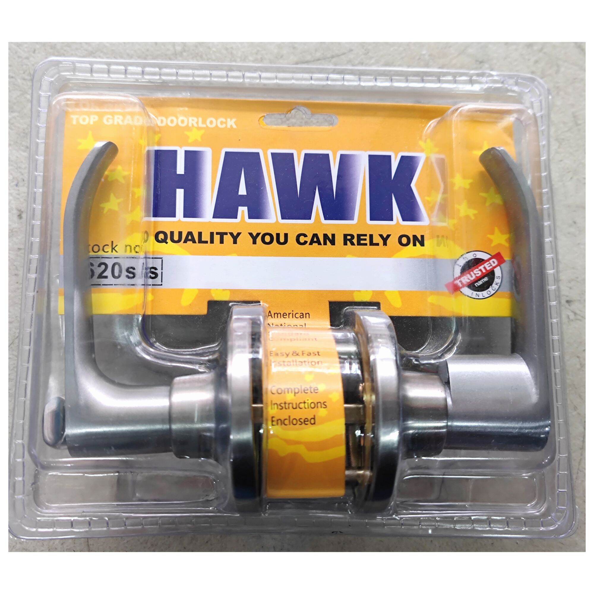Door knob lever type stainless steel hawk with 3 key | Lazada PH