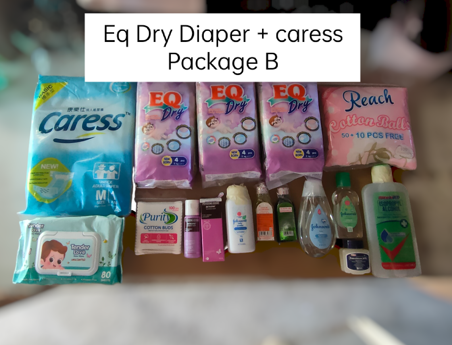 Eq dry for newborn with caress adult diaper | Lazada PH