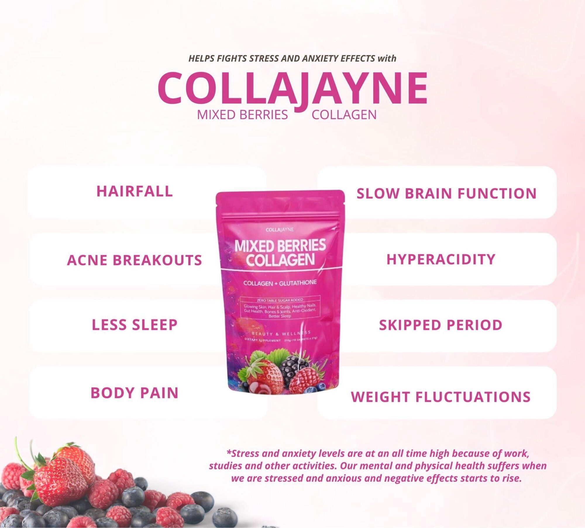 ️ONHAND ️CollaJayne mixed berries Glutathione + Collagen | Lazada PH
