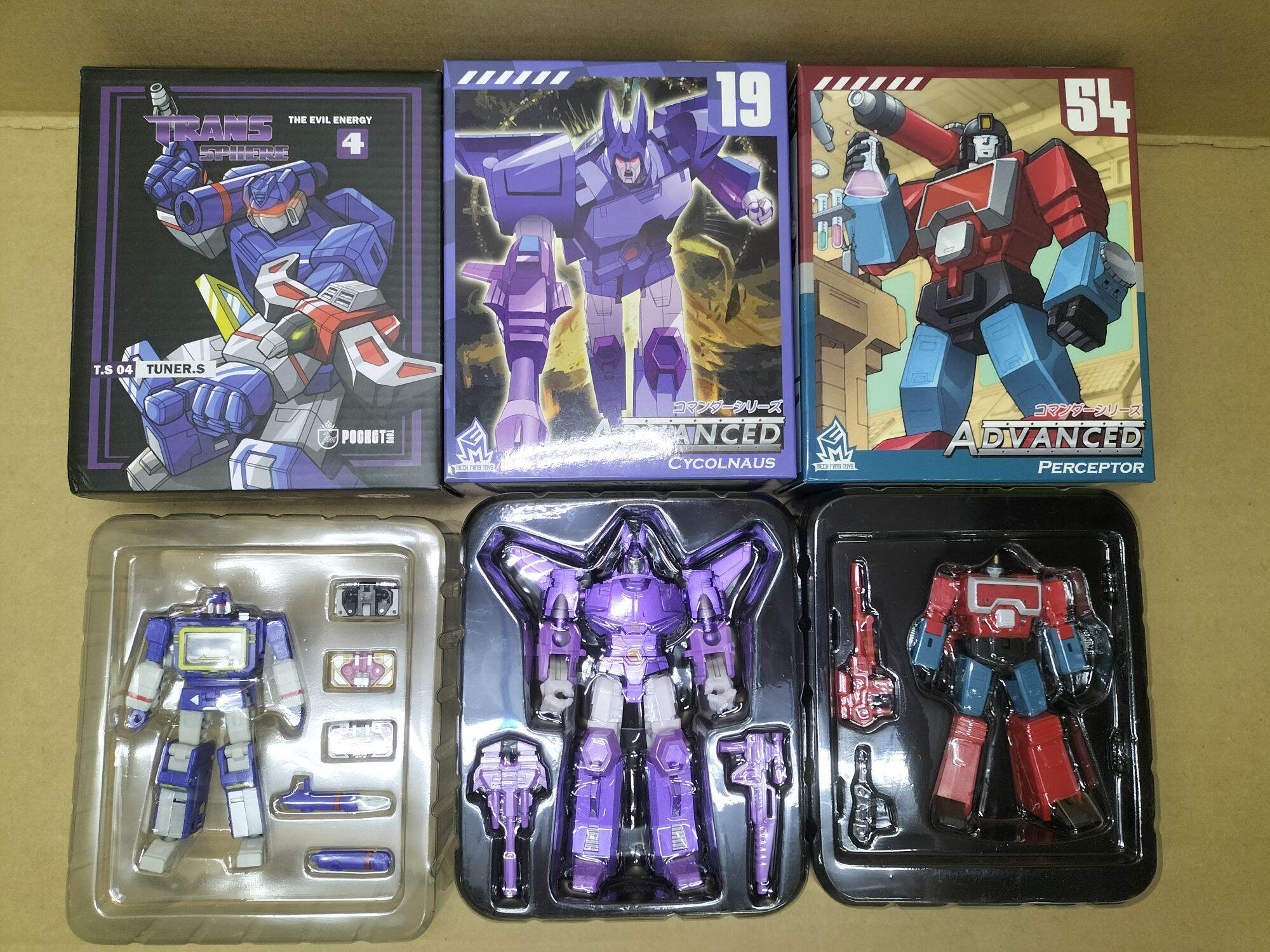 Soundwave Pocket toys Cyclonous and Perceptor MechFan Mech fan Brand deformation robot toys ...