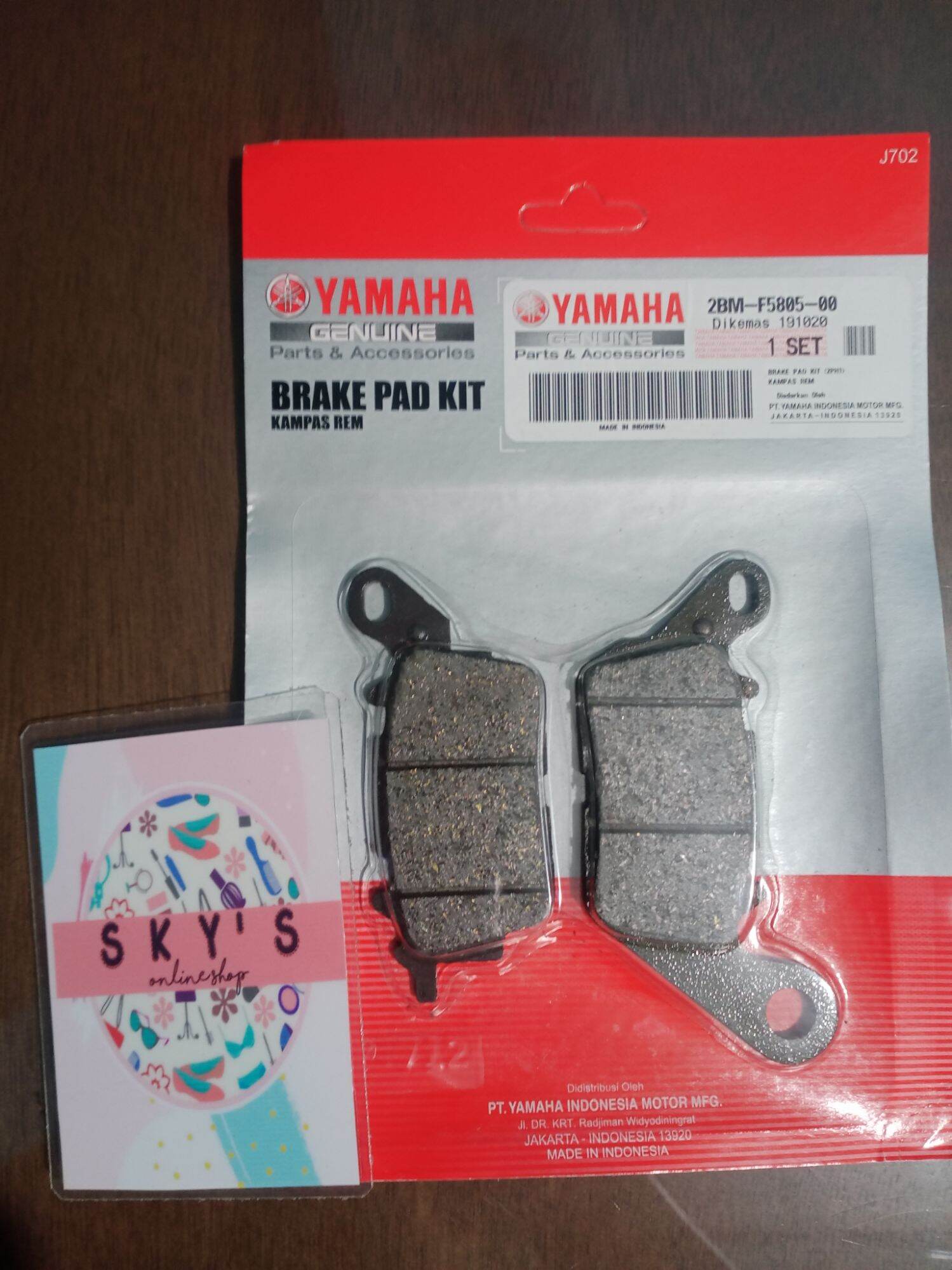 ORIGINAL YAMAHA BRAKE PAD FOR MIO I 125,M3,MIO SOUL I 125 | Lazada PH