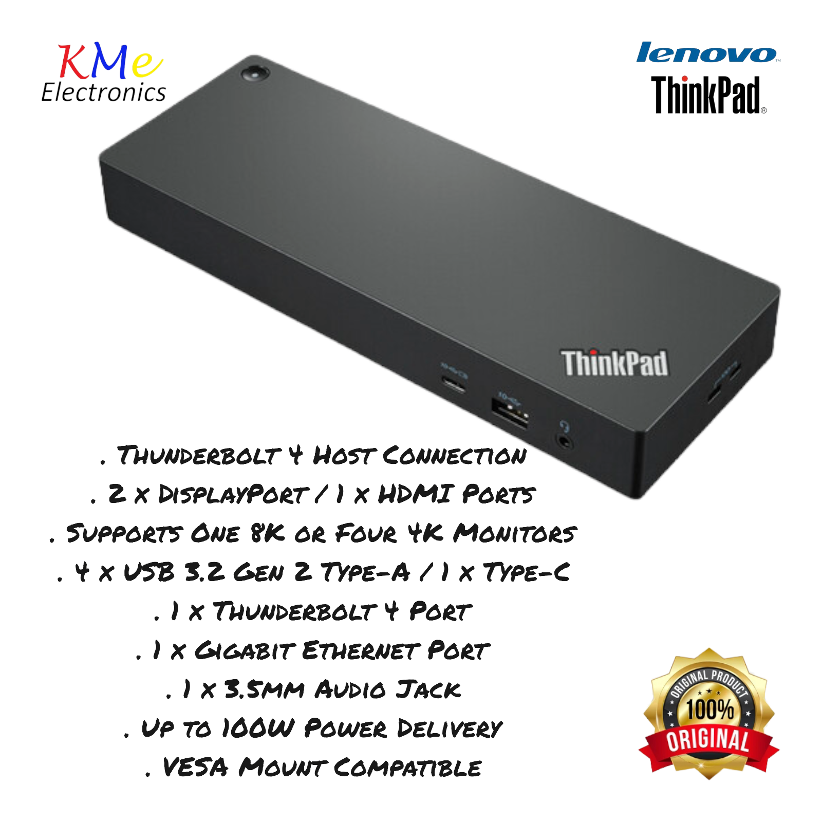 Lenovo ThinkPad Universal Thunderbolt 4 Workstation Dock | Lenovo Model ...