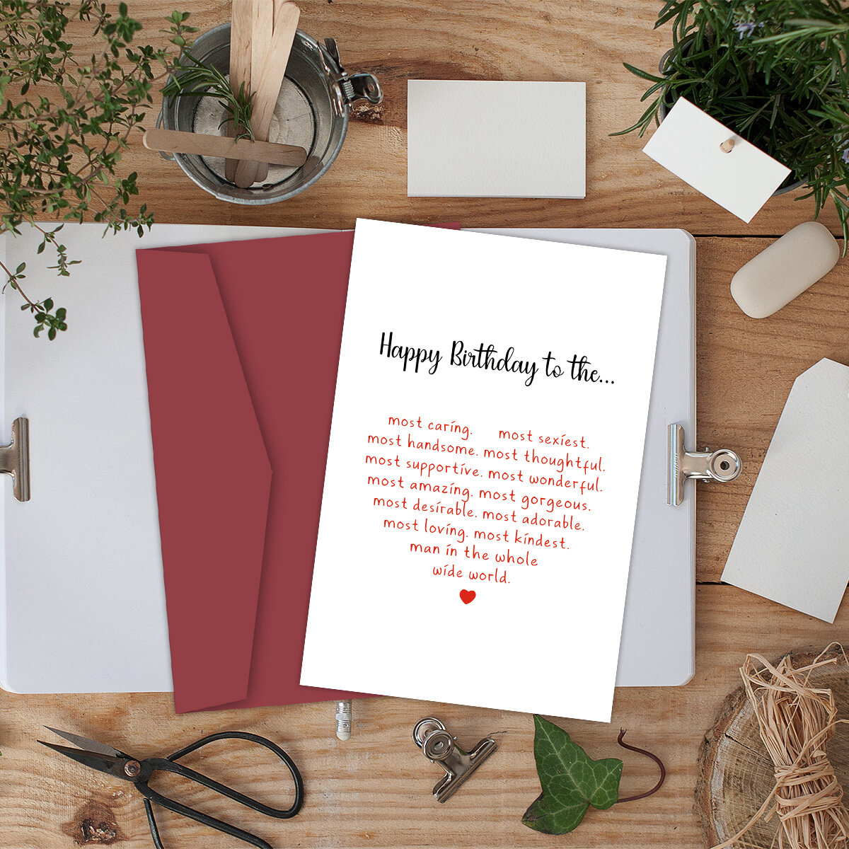 【Miga Plaza】1pcs Happy Birthday Card for Husband Boy Or Men ,Funny ...