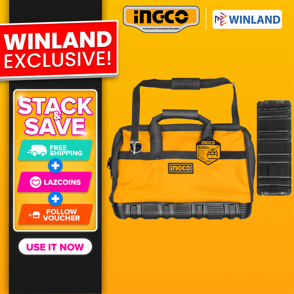 Ingco by Winland Tool Bag | Tool Box Tool Case 16" HTBG03 ING-HT ...