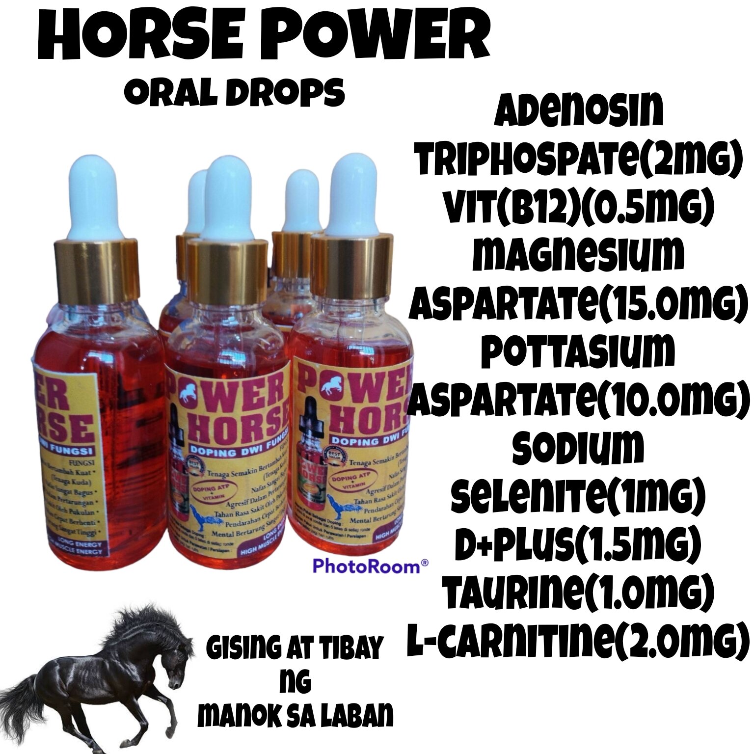 Horse power atp oral drops 35ML no off sa laban | Lazada PH