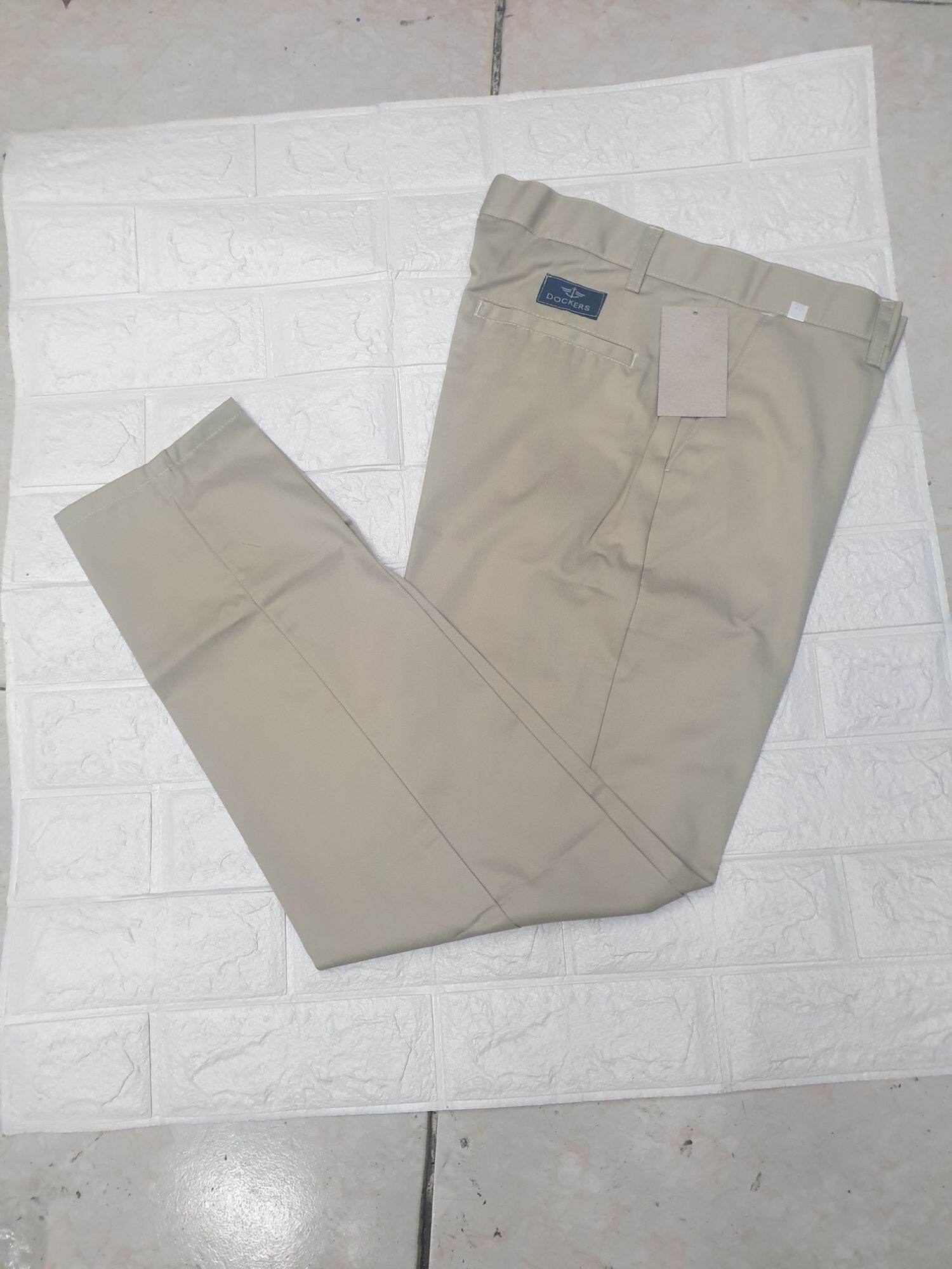 KHAKI/BLACK SLACKS/SEMI STRAIGHT/FORMAL WEAR/SOFT CLOTHING/ORIGINAL ...