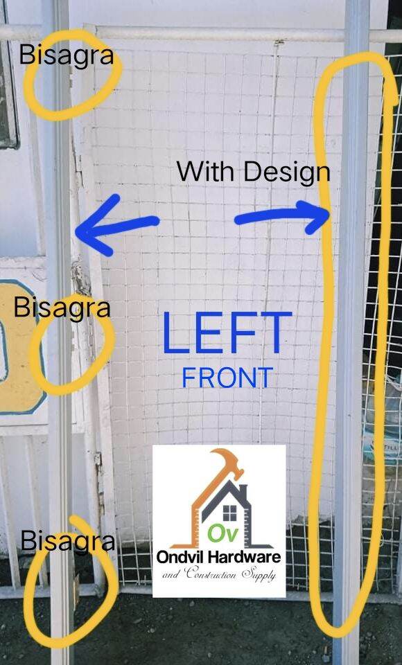 STEEL DOOR JAMB / METAL DOOR JAMB / HAMBA with Design & Hinges (2x5 ...