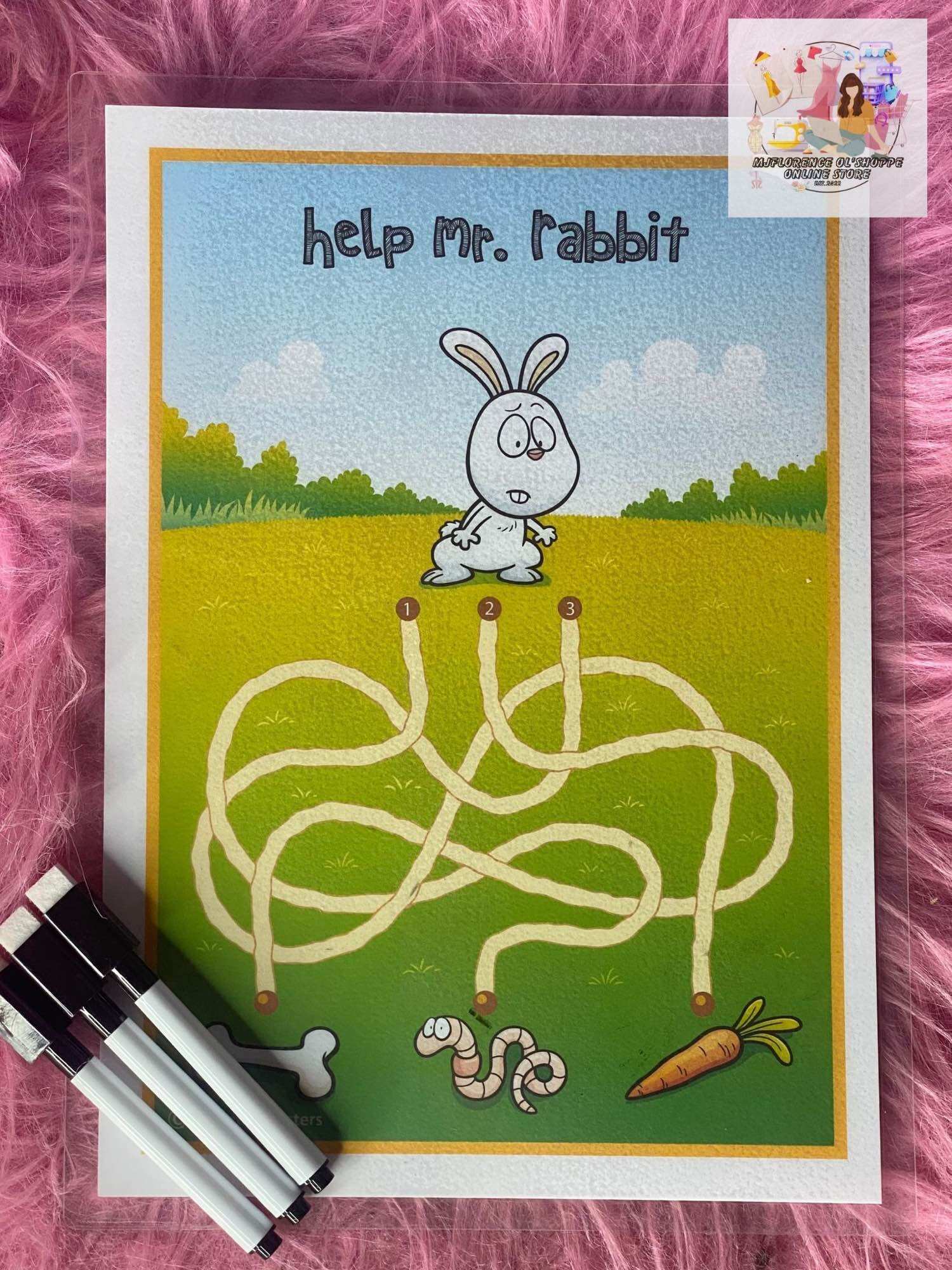 busy book jumping rabbit tracing paper | Lazada PH
