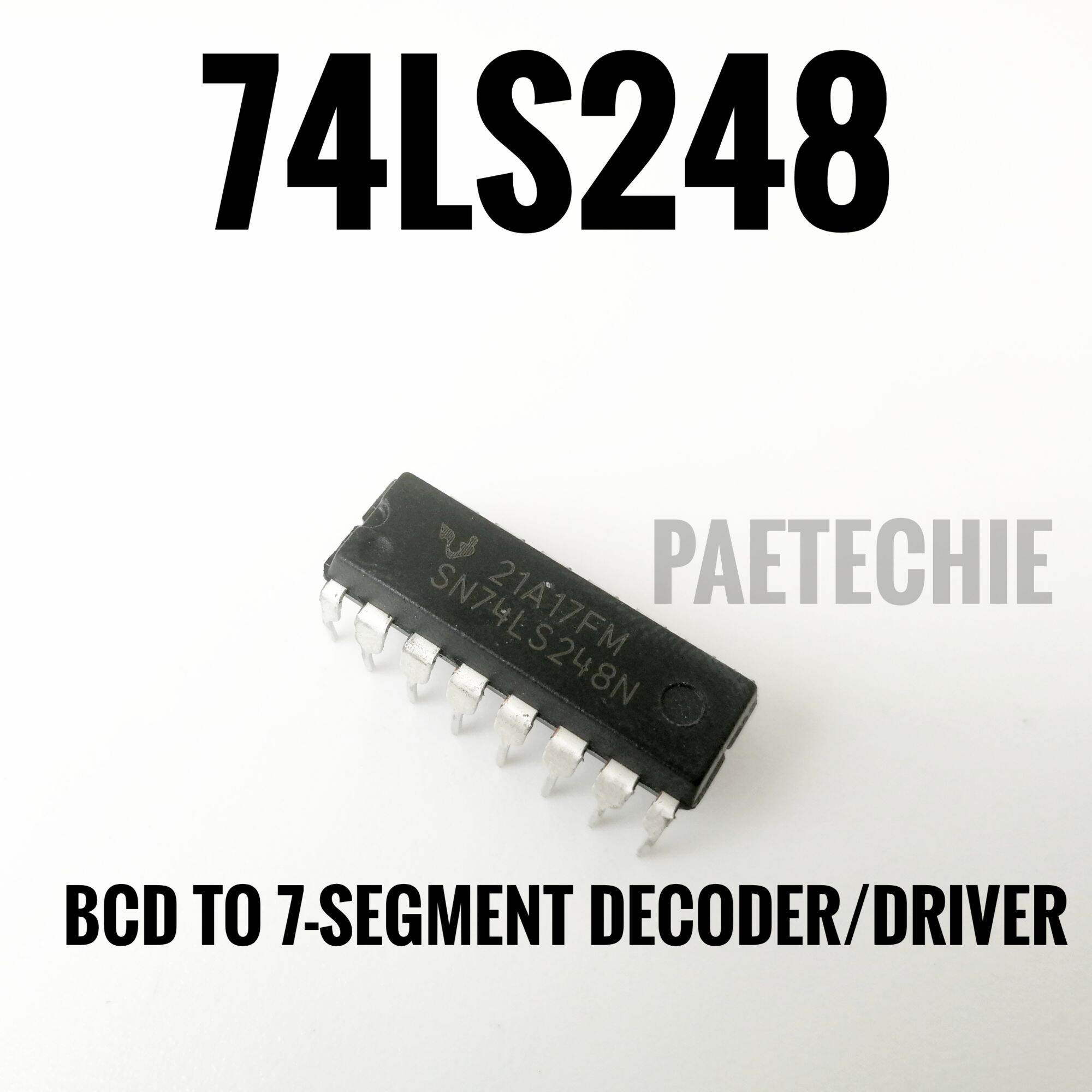 74LS248 74248 BCD to 7-Segment Decoder/Driver IC | Lazada PH