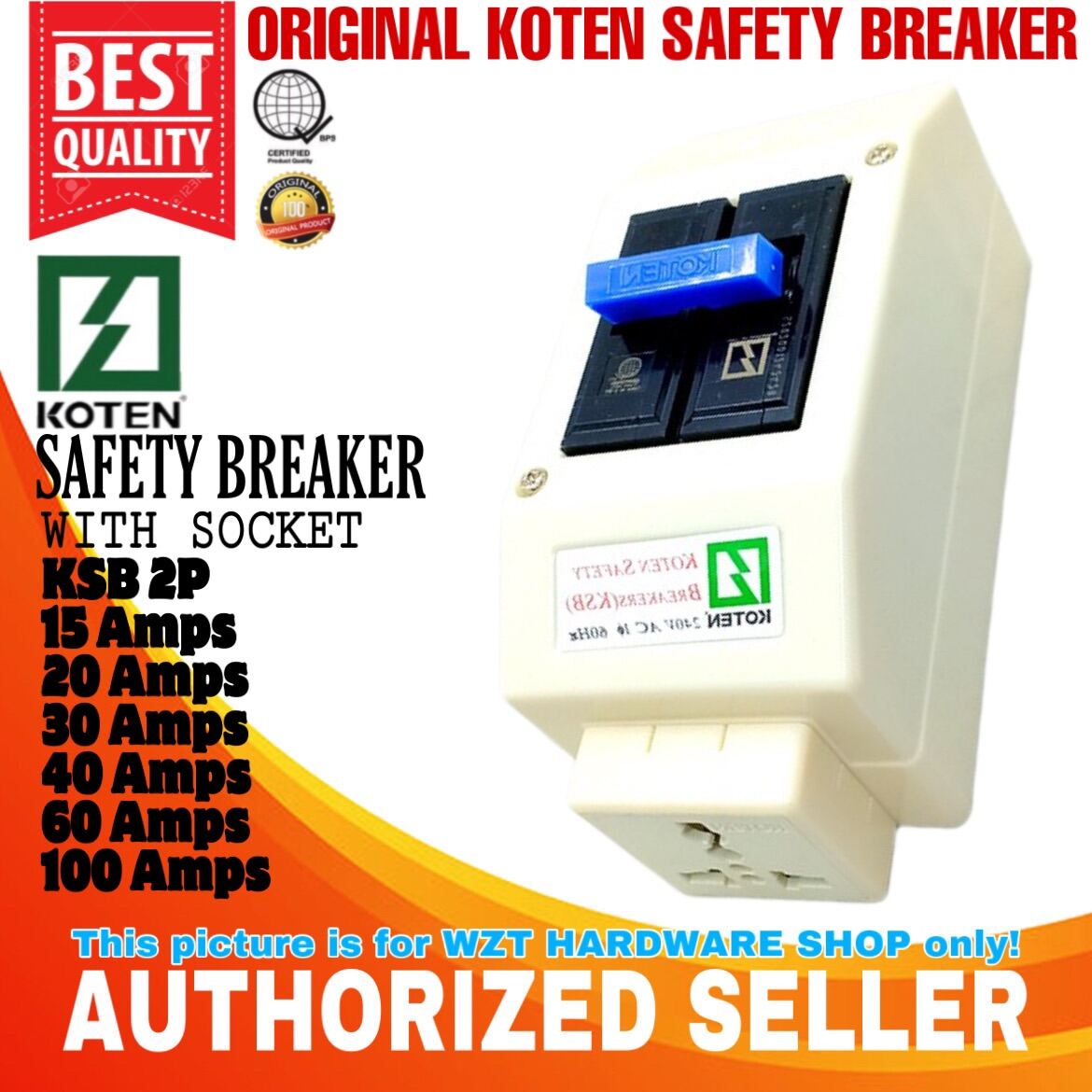 ORIGINAL KOTEN SAFETY BREAKER HEAVY DUTY WITH & WITHOUT SOCKET (KSB ...