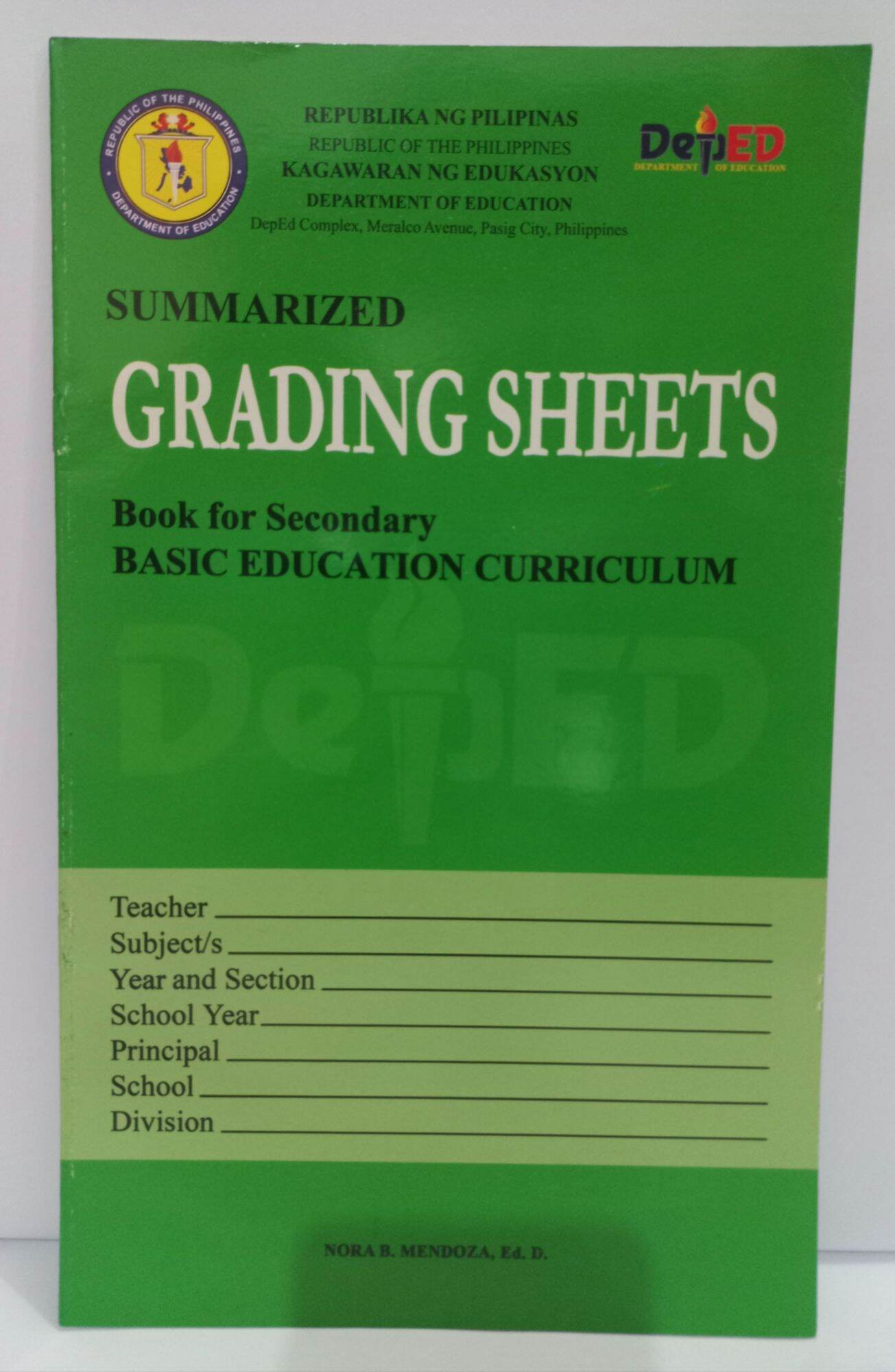 Summarized Grading Sheet | Lazada PH