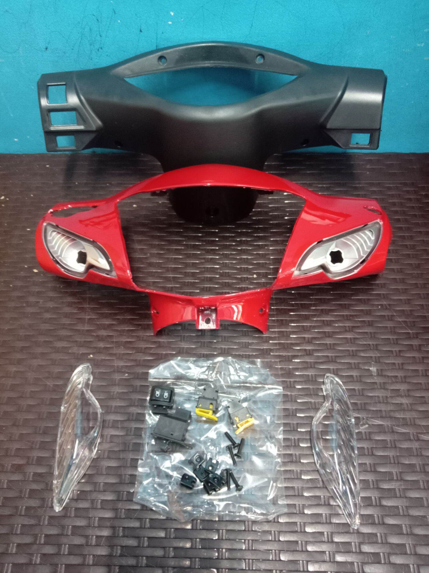 FRONT & BACK COWLING (DISC TYPE )FOR WAVE 100 CLASS A WITH FREE LENS ...
