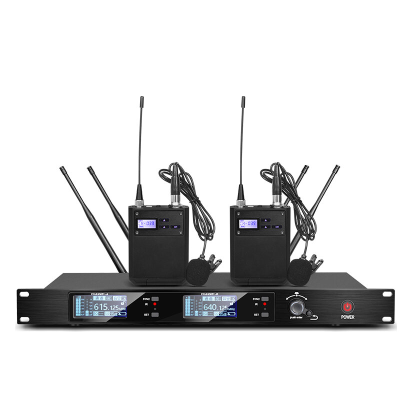 Depusheng Dr80 Wireless Microphone One Drag Two Real Diversity ...
