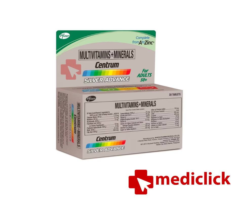 Centrum Silver Advance (30 Tablets) - 1 BOTTLE | Lazada PH