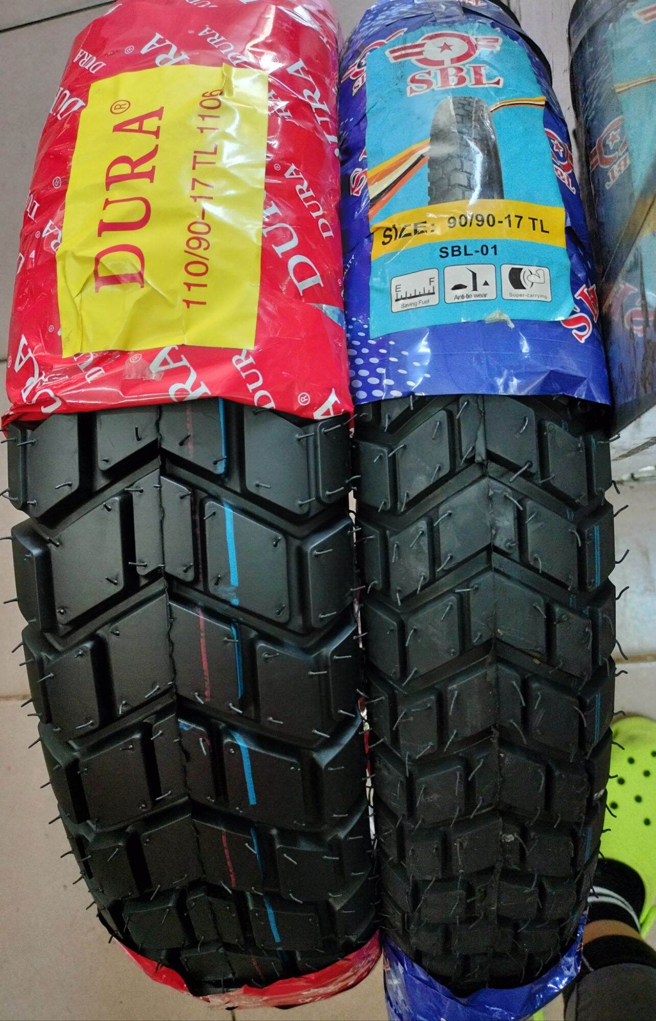 110-90-17/90-90-17 DURA TIRE AND SBL TIRE TUBELESS(DUAL SPORTS) | Lazada PH