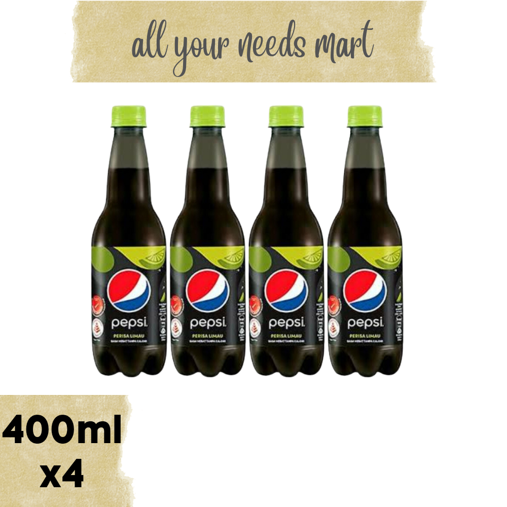 PEPSI • Lime Flavor • 400ml x4 | Lazada PH
