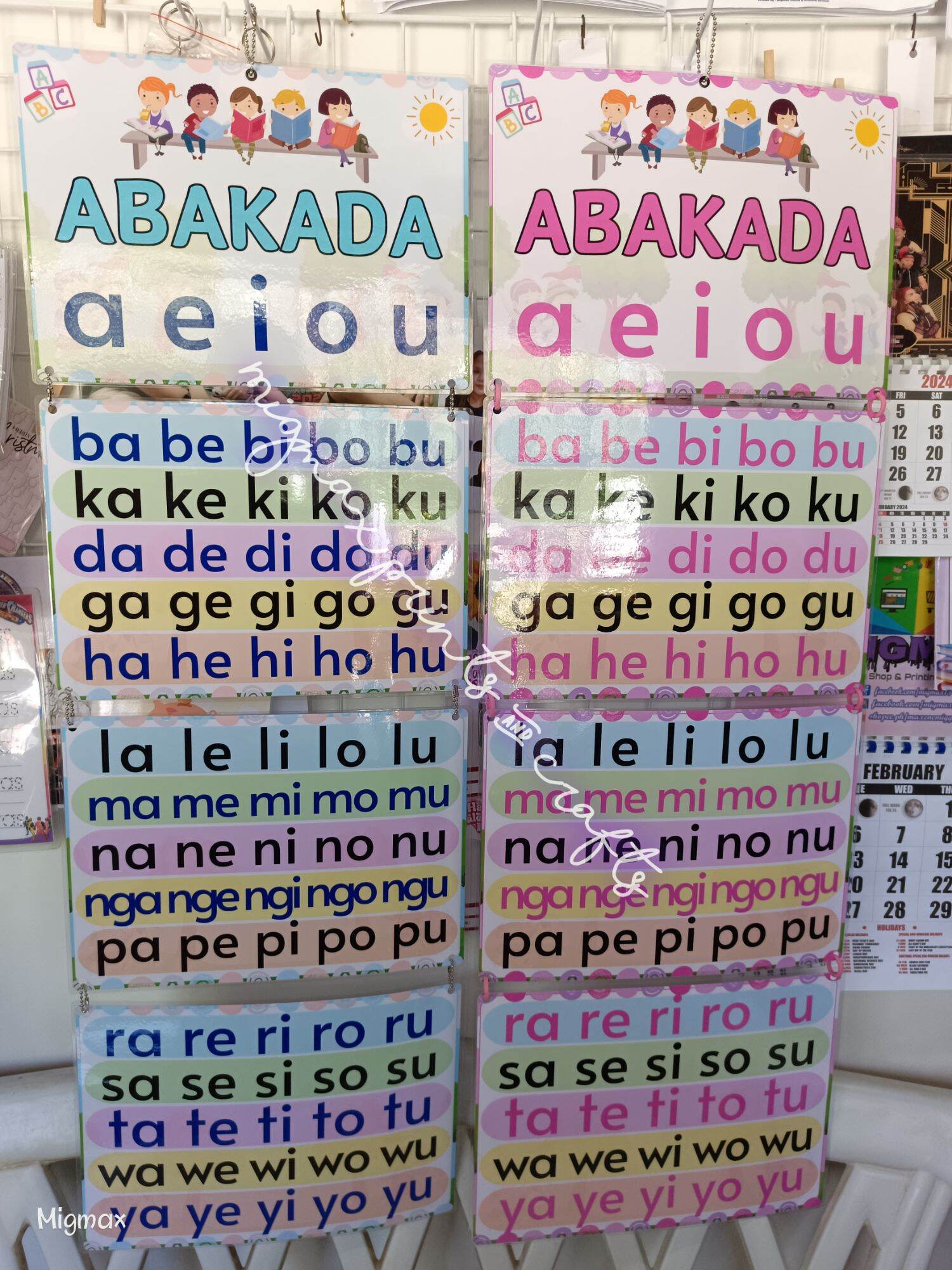 ABAKADA HANGING LAMINATED CHART | Lazada PH