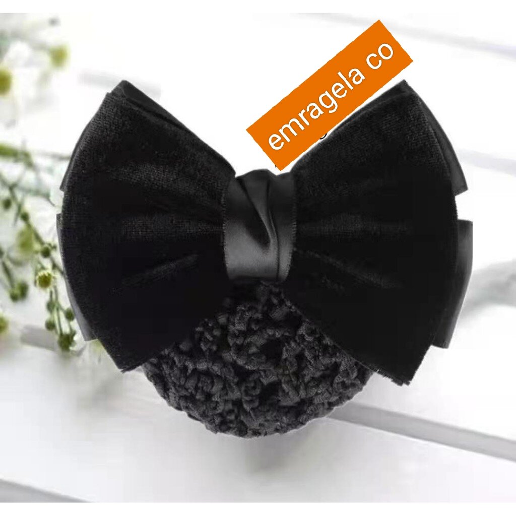 BOKNAY HAIR RIBBON CLIP WITH NET | Lazada PH