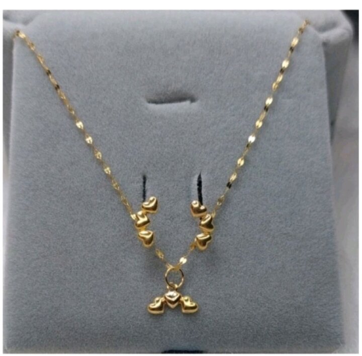 COD 18K TRIPLE HEART SET | Lazada PH