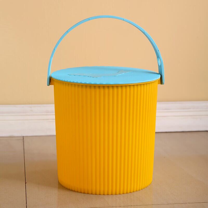 Bucket Stool Plastic Bucket with Lid Kindergarten Anji Bucket Bath Hand ...