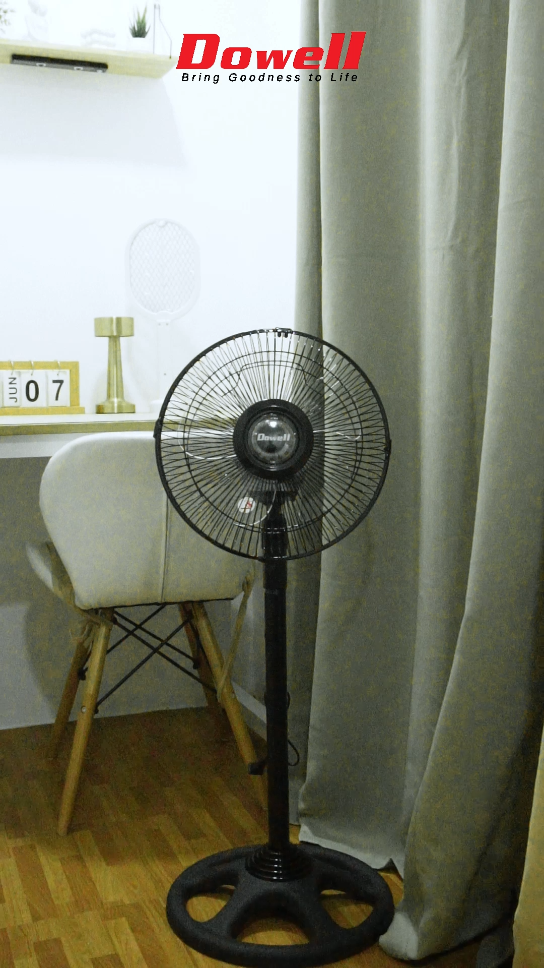 Dowell 10" Stand Fan 5 Leaf AS Blade Top Switch | STF-105AS | Lazada PH