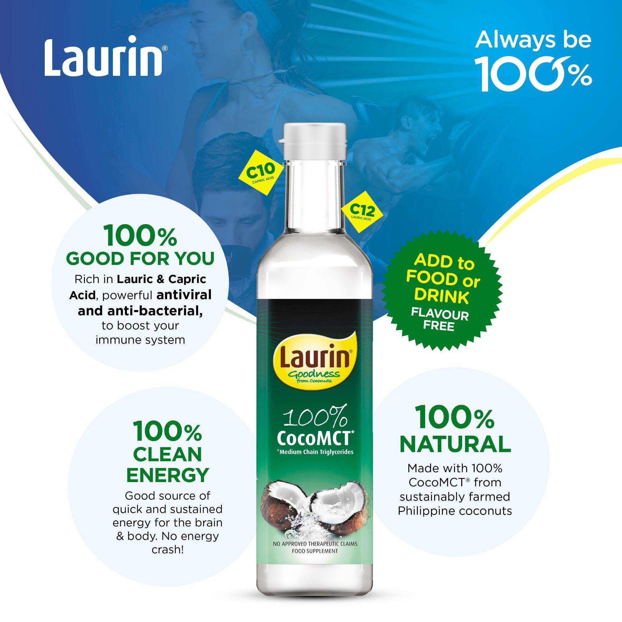 Laurin CocoMCT Virgin Coconut Oil 500mL | Lazada PH