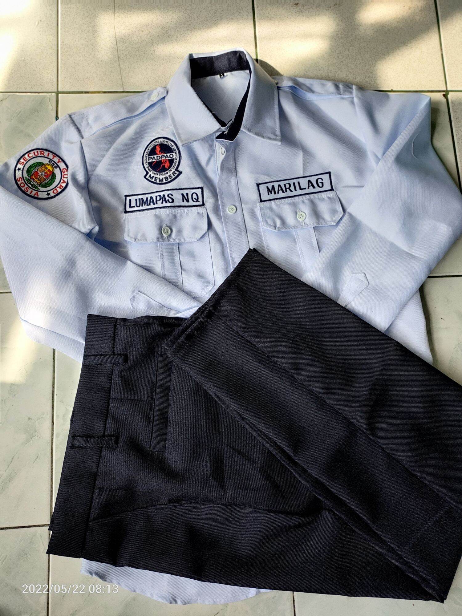 SECURITY GUARD UNIFORM SET WITH COMPLETE PATCHES | Lazada PH