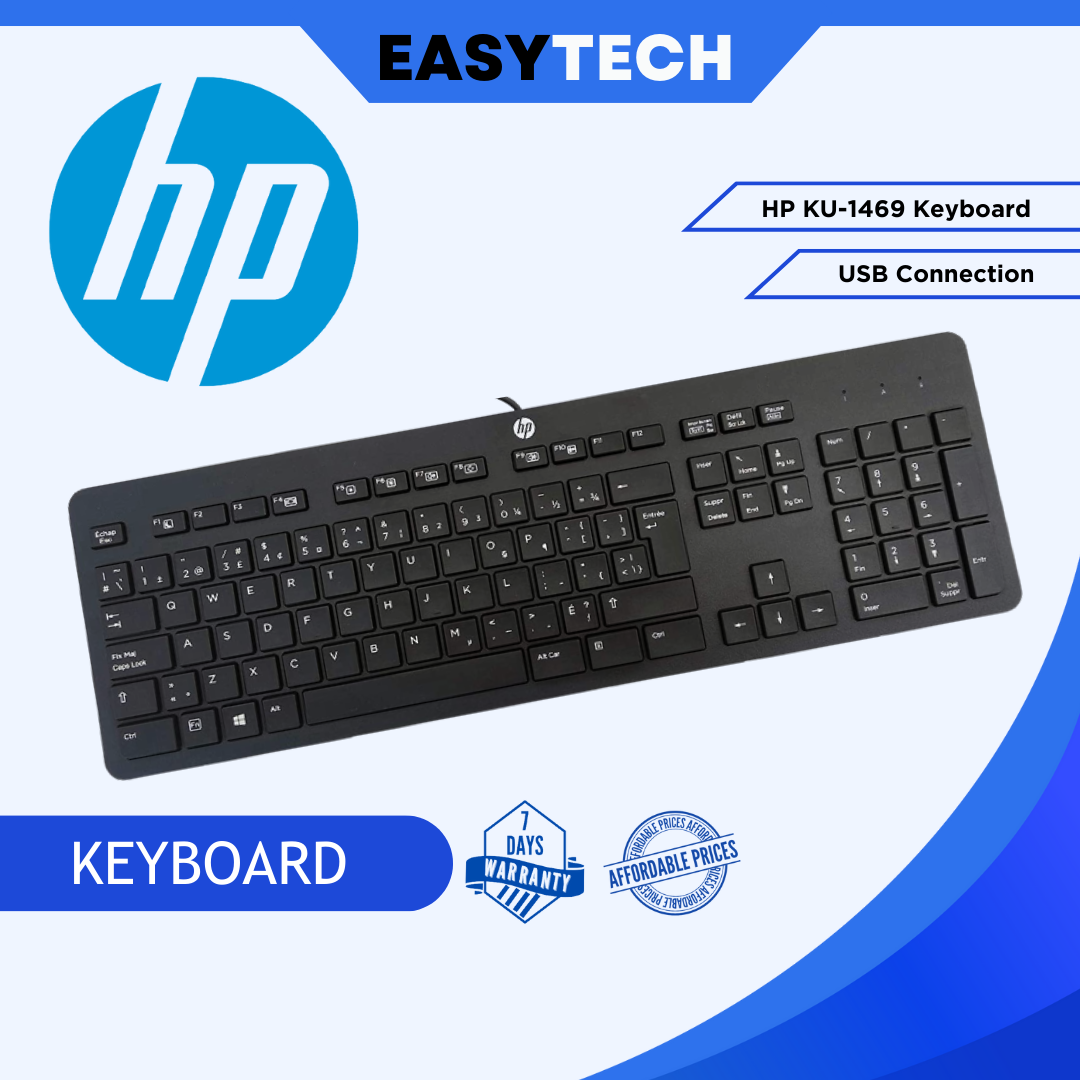 EASYTECH | Hp Business Slim Keyboard ku-1469 USB wired interface ...