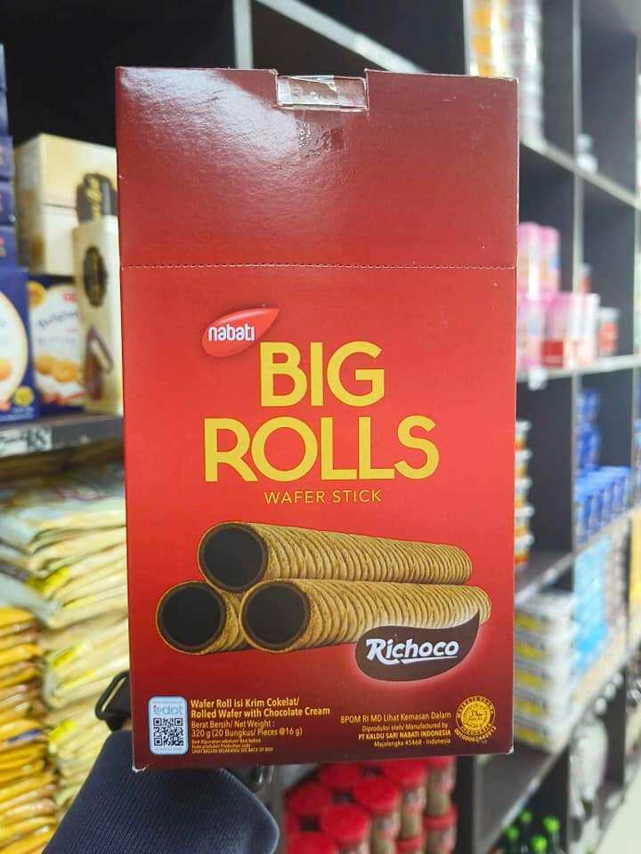 big rolls richeese / richoco wafer sticks Richoco Big Rolls new ...