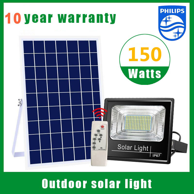 BUY 1 TAKE 1 Solar Flood Lights Heavy outdoor LED solar 300W 500W flood ...
