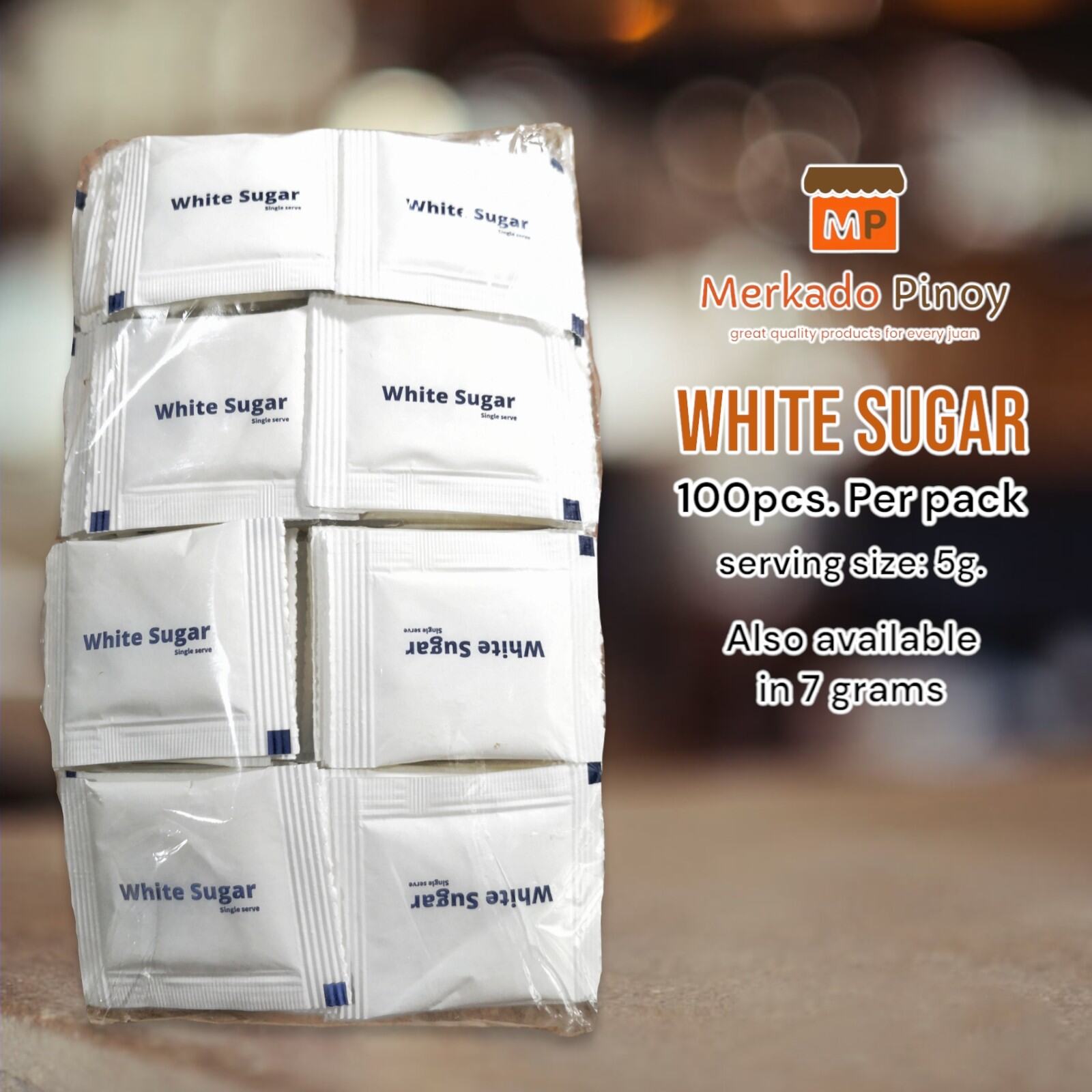 White Sugar 100pcs. per pack Merkado Pinoy | Lazada PH