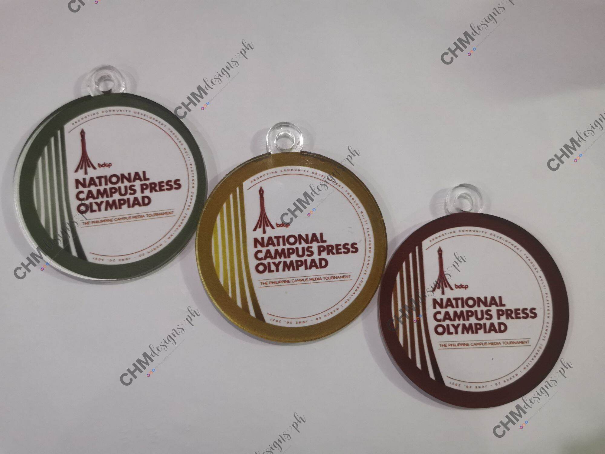 ACRYLIC ROUND CUSTOMIZED MEDAL WITH RIBBON 3X3 | Lazada PH